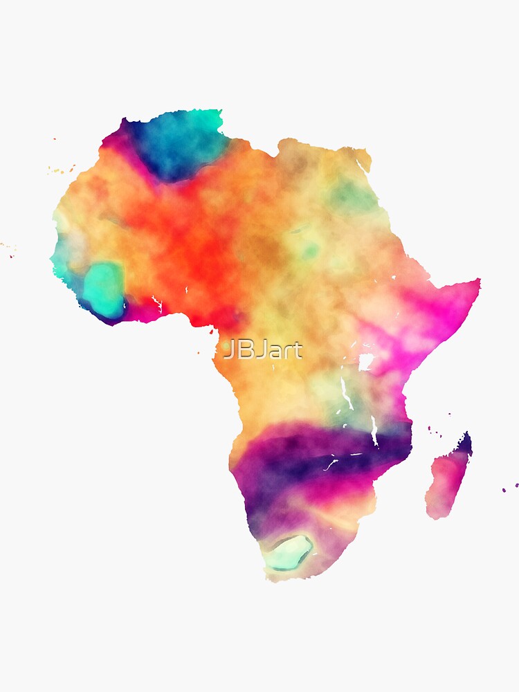 "Africa map #africa" Sticker for Sale by JBJart | Redbubble