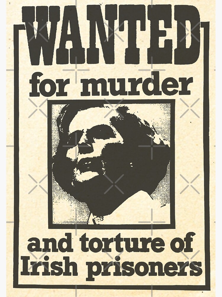 "Wanted For Murder - Vintage SF Poster - Ireland - Irish" Sticker for ...
