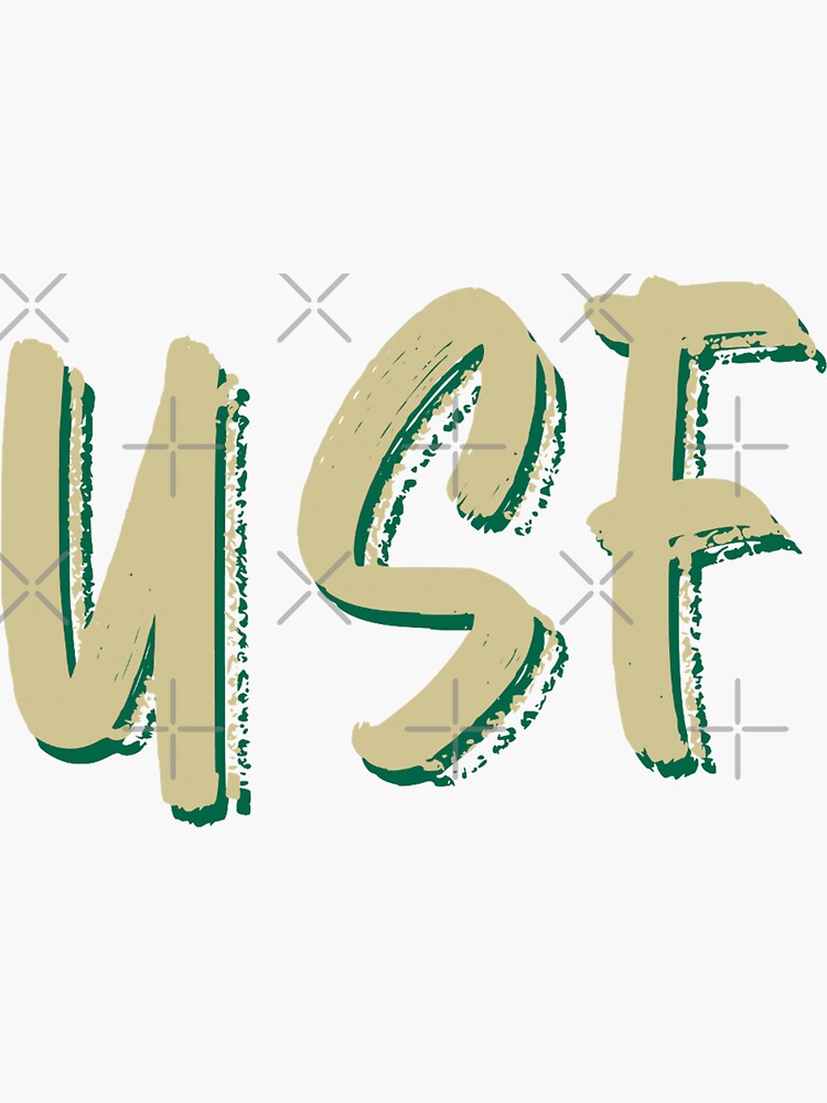 "USF" Sticker by csachs | Redbubble