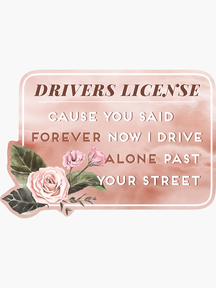 "Drivers License Sticker" Sticker for Sale by dewystudios | Redbubble