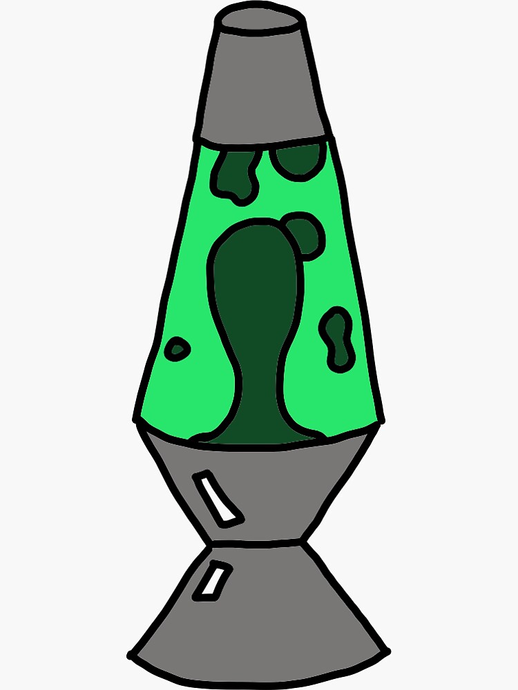 "Green Lava Lamp" Sticker by sydneyb007 | Redbubble