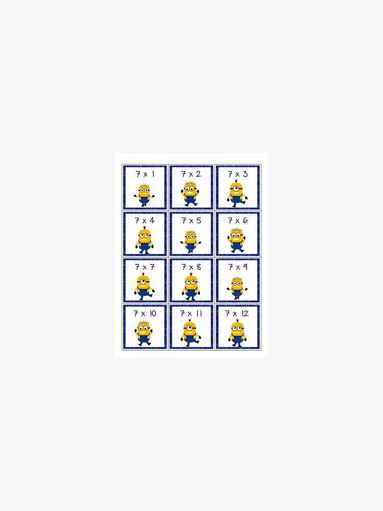 " Minion Multiplication " Sticker for Sale by designpartyform | Redbubble