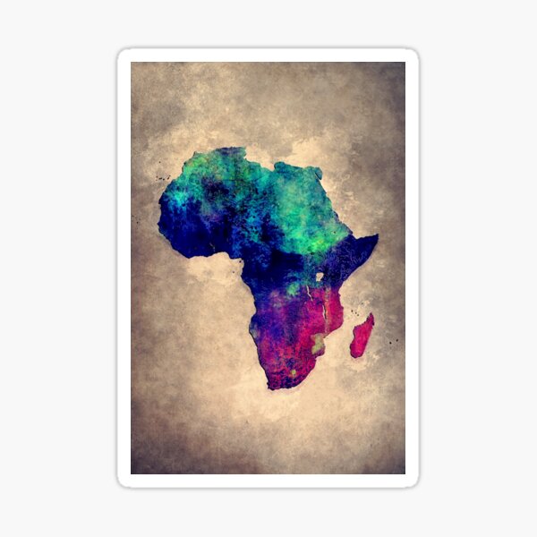 "Africa map" Sticker by JBJart | Redbubble