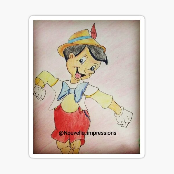 "Pinocchio " Sticker by Tewari | Redbubble