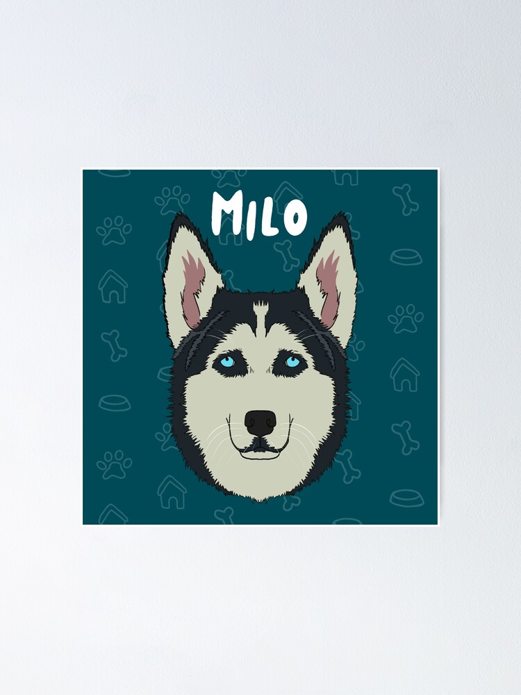 "Milo Pet Portrait" Poster by SotoDesigns | Redbubble