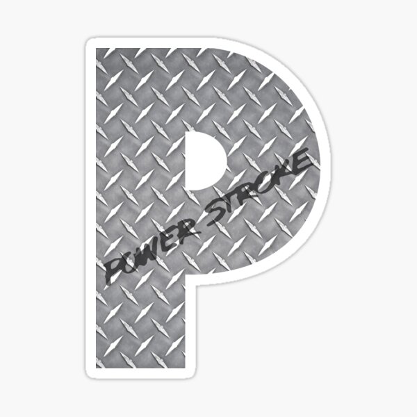 "Powerstroke Diamond Plate" Sticker for Sale by Robjohnsilvers | Redbubble