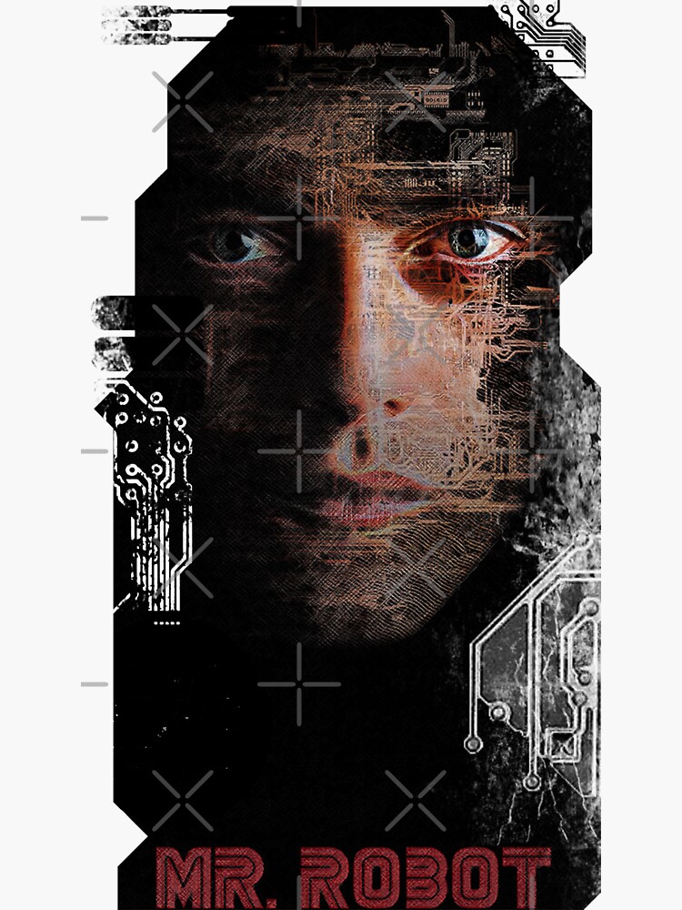 "Mr Robot" Sticker for Sale by DAstora | Redbubble