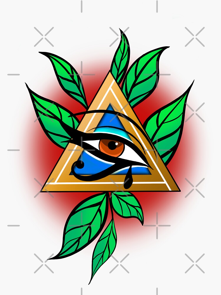 "Neo-Trad Eye (Colour)" Sticker for Sale by AmyGeorgeArt | Redbubble