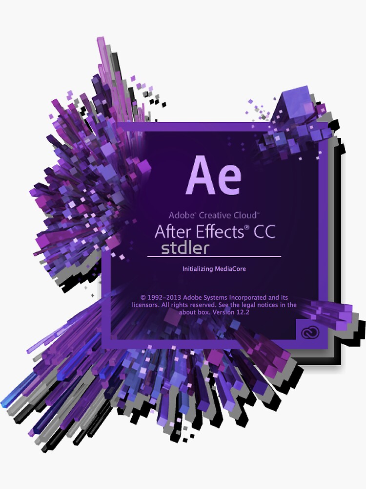 "Adobe After Effects loading screen" Sticker by stdler | Redbubble