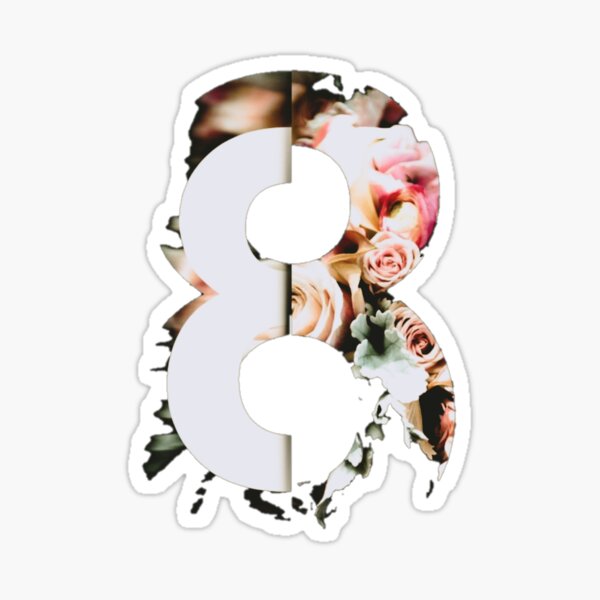 "Number eight" Sticker for Sale by Babylon007 | Redbubble