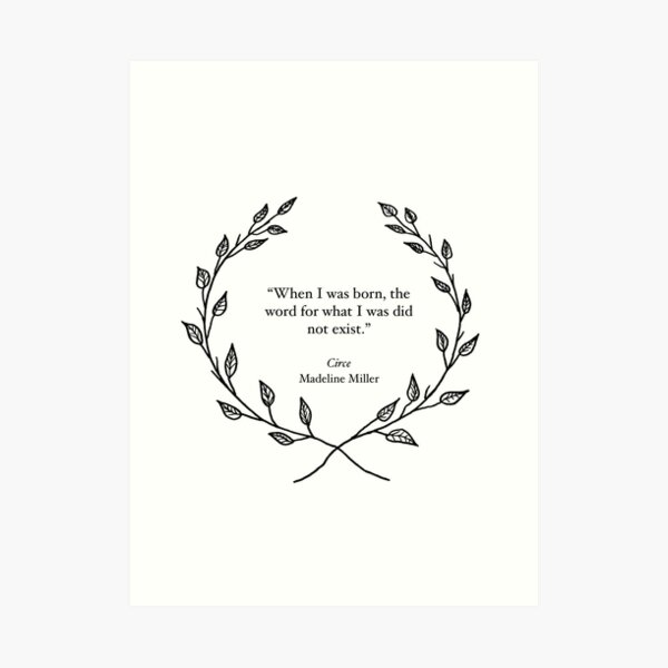 "Circe Quote" Art Print by SukiesSpace | Redbubble