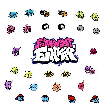 "FNF icons" Poster by KOSCs | Redbubble