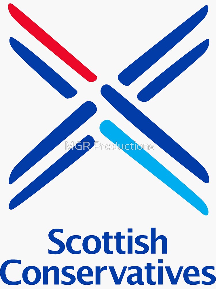 "Scottish Conservatives " Sticker for Sale by Quatrosales | Redbubble