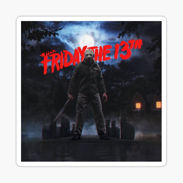 "Friday the 13th " Sticker for Sale by Arcadeshop | Redbubble