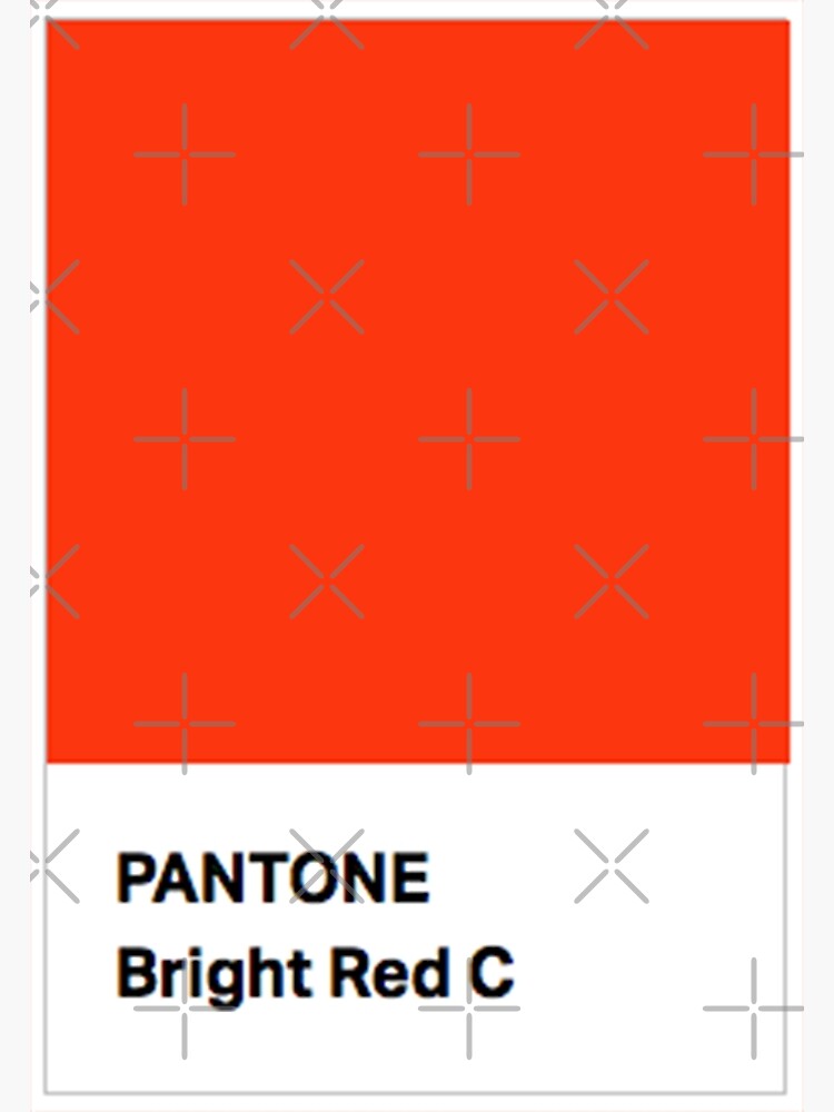 "Pantone pure red" Poster for Sale by papillon-insula | Redbubble