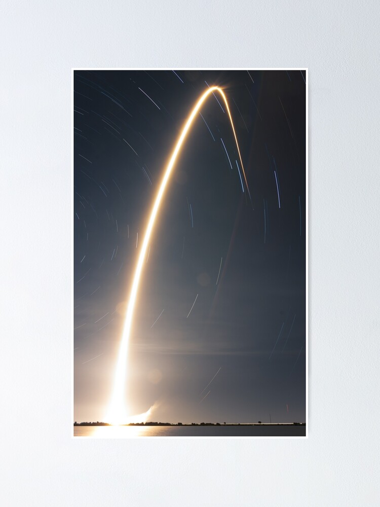 "SpaceX Starlink 18 Launch" Poster for Sale by kraftkirby | Redbubble