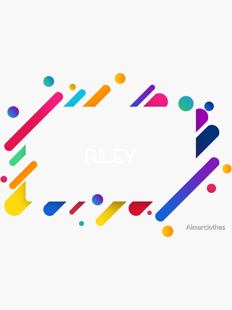 "Riley's name" Sticker by Aimarclothes | Redbubble