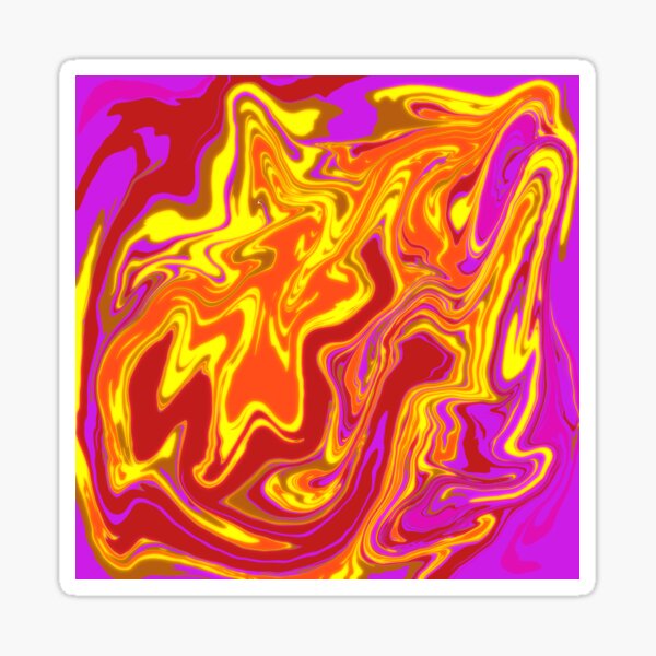 "Pink puddle " Sticker for Sale by aesthetics-art | Redbubble