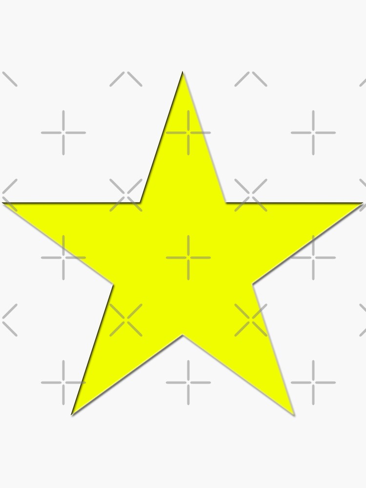"Simple Yellow Star" Sticker by Passengers | Redbubble