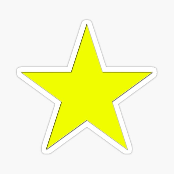 "Simple Yellow Star" Sticker by Passengers | Redbubble