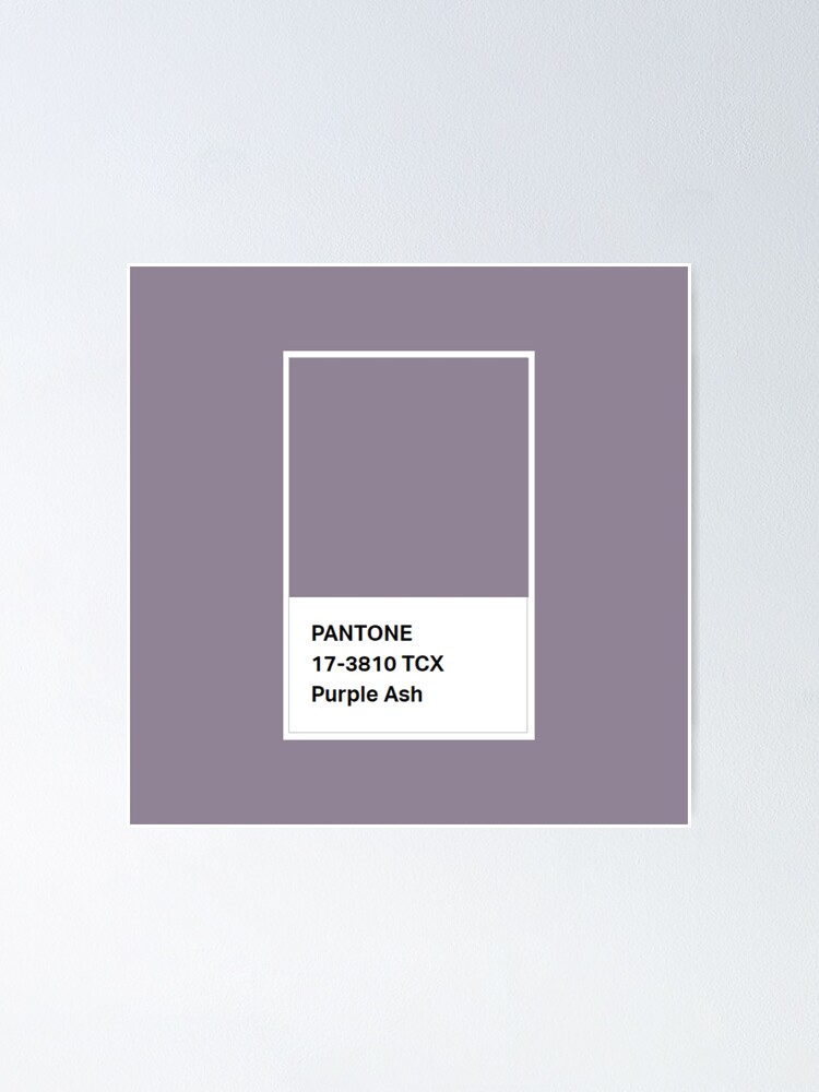 "Pantone Colour 17-3810 Purple Ash" Poster by DiabhalsDau | Redbubble