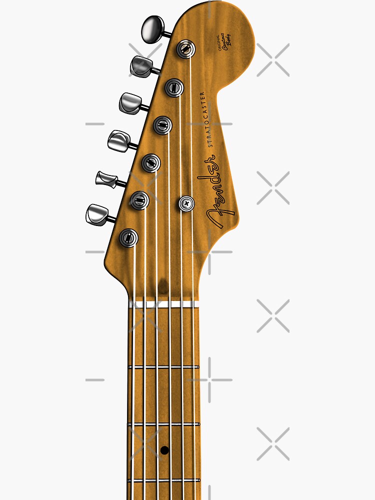 "Fender Stratocaster " Sticker for Sale by Petersnook | Redbubble