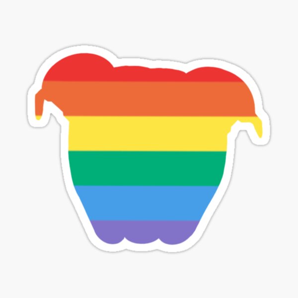 Rainbow Pit Bull Lgbtq Pride Flag Sticker For Sale By Lettherebegood Redbubble