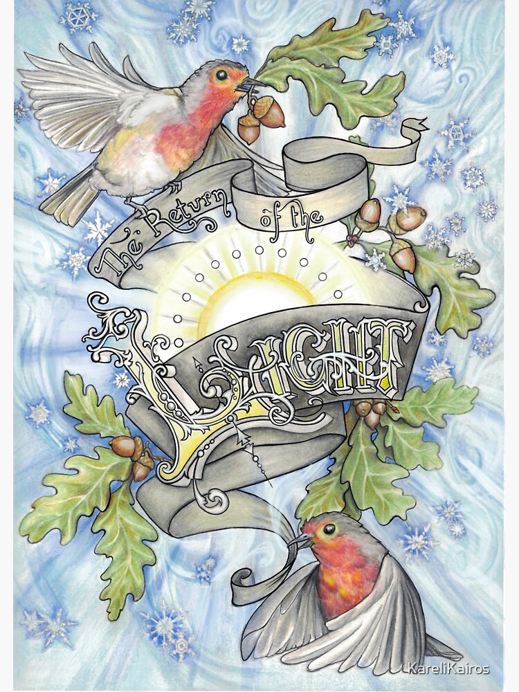 "Winter Solstice Celebration" Sticker for Sale by KareliKairos | Redbubble