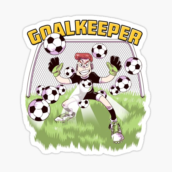 "Goalkeeper" Sticker by QraCro | Redbubble