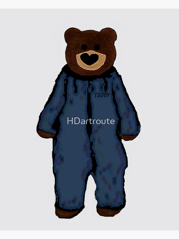 "Teddy" Sticker for Sale by HDartroute | Redbubble