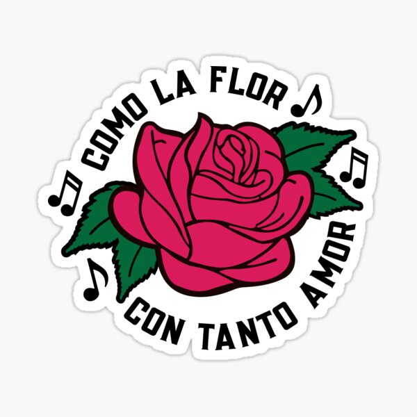 "Como La Flor Selena" Sticker for Sale by TheCraftyDrunk | Redbubble