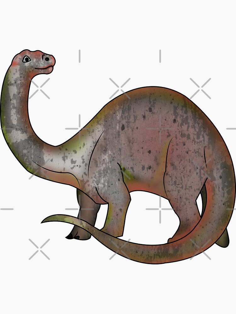 "Brontosaurus Dinosaur, funny dinosaur " Sticker for Sale by Medaze ...