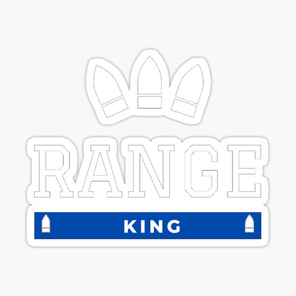 "Range King Design" Sticker for Sale by Impact-Design | Redbubble