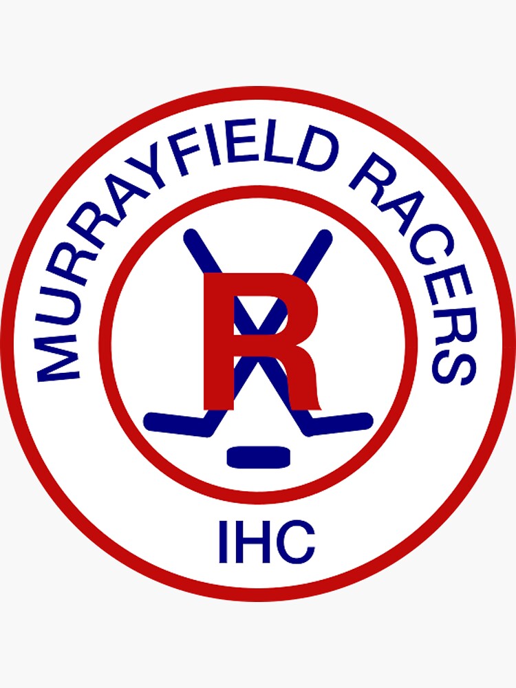 "Murrayfield Racers Ice Hockey Retro Logo" Sticker for Sale by ...