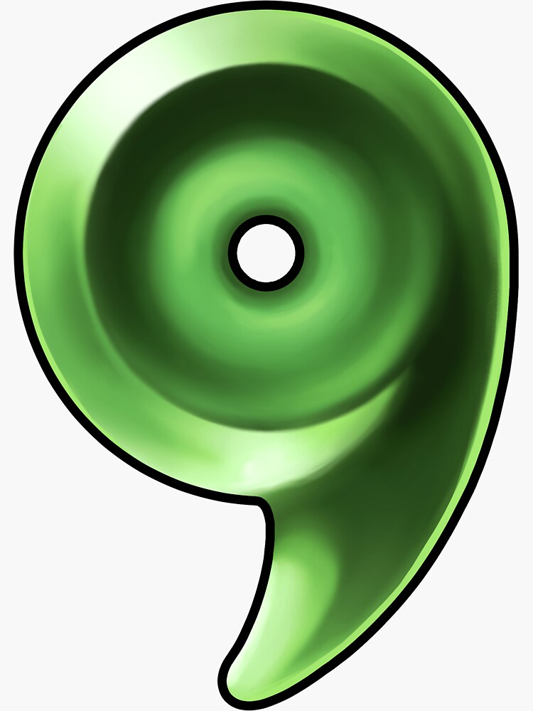 "Ace Attorney - Green Magatama" Sticker for Sale by AnarchisedLUTE ...