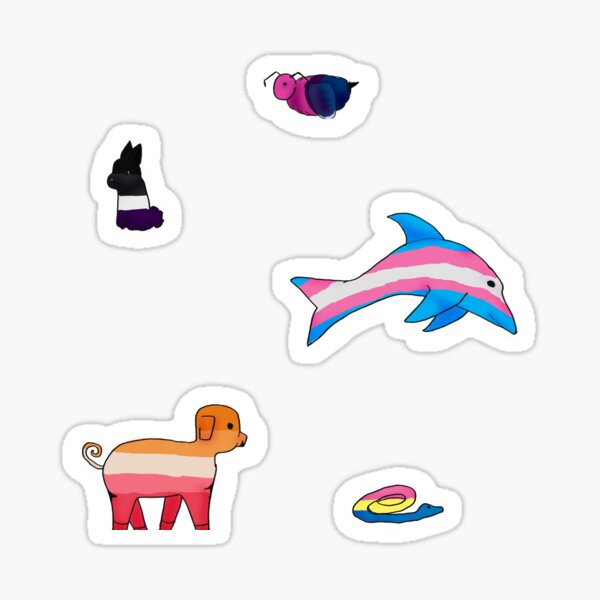 "LGBTQ+ animals " Sticker for Sale by CheyennesArt | Redbubble