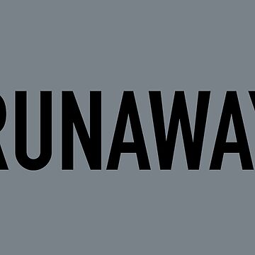 "Runaway" Sticker for Sale by SBRGdesign | Redbubble