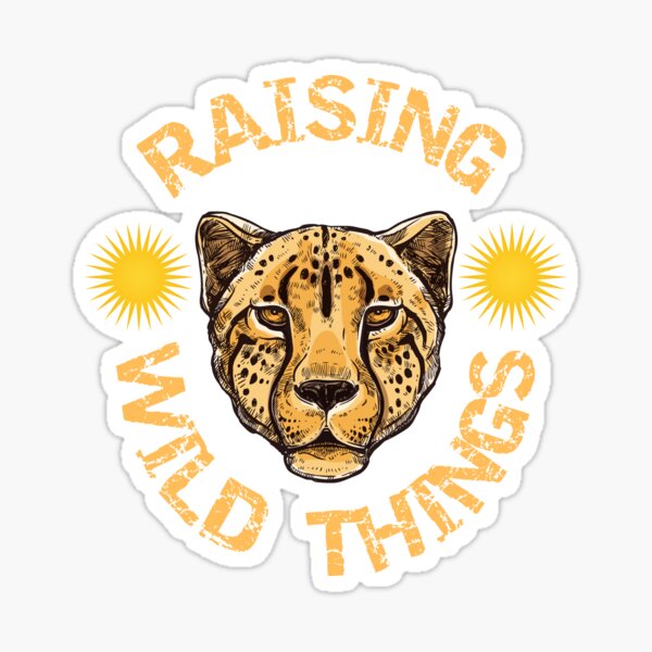 "Raising wild things" Sticker by FurioInc | Redbubble