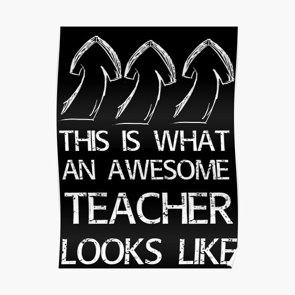 "This is what an awesome teacher looks like - gift for the best teacher ...