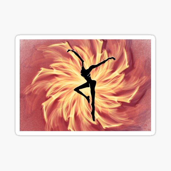 "DMB Fire Dancer" Sticker by nprete | Redbubble