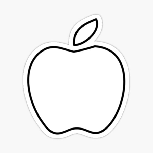 "apple logo" Sticker for Sale by Metraz | Redbubble