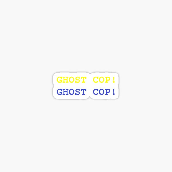 "Ghost Cop Buzzfeed Unsolved" Sticker for Sale by ViviPerIspirare ...