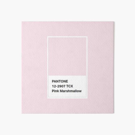 "Pantone Colour 12-2907 TCX Pink Marshmallow" Art Board Print for Sale ...