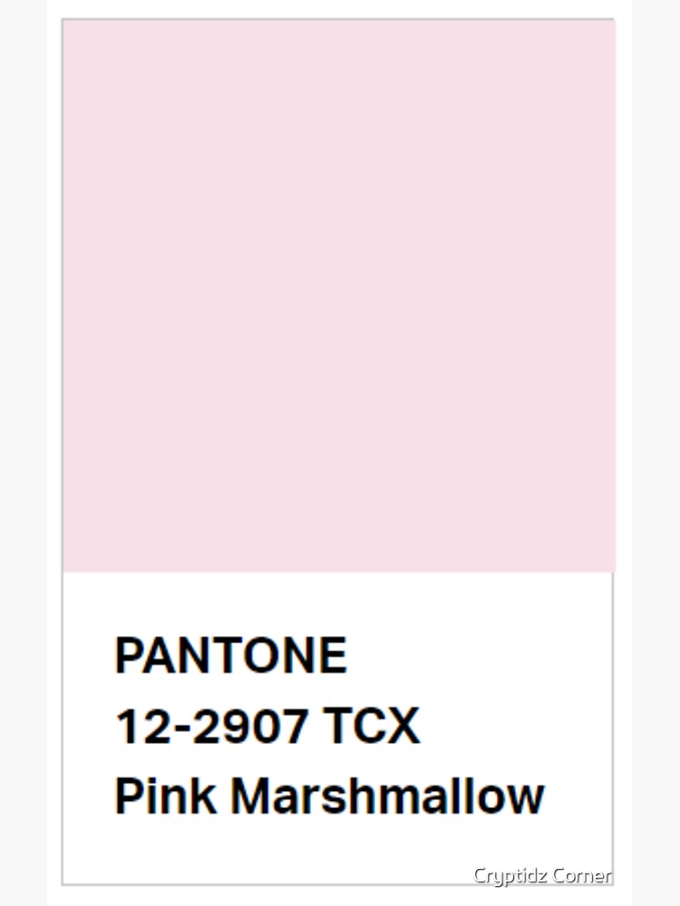 Pegatina «Pantone Color 12-2907 TCX Pink Marshmallow» de DiabhalsDau ...