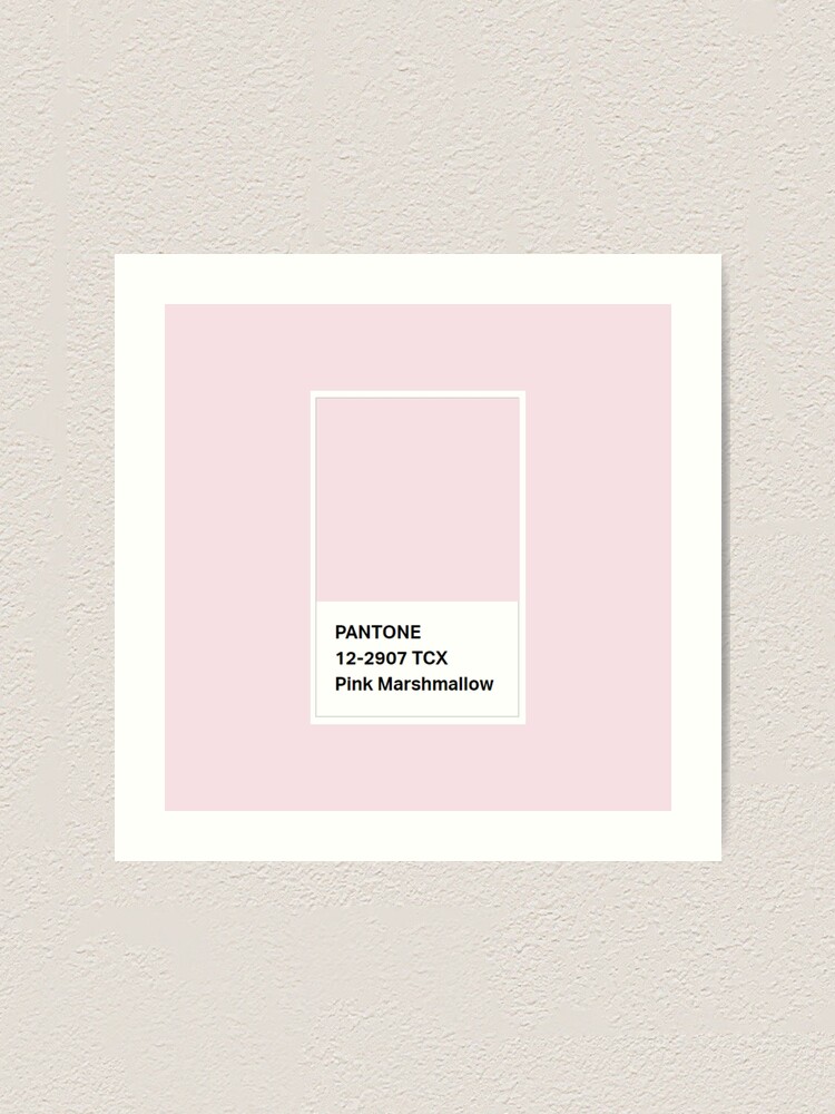 "Pantone Colour 12-2907 TCX Pink Marshmallow" Art Print by DiabhalsDau ...