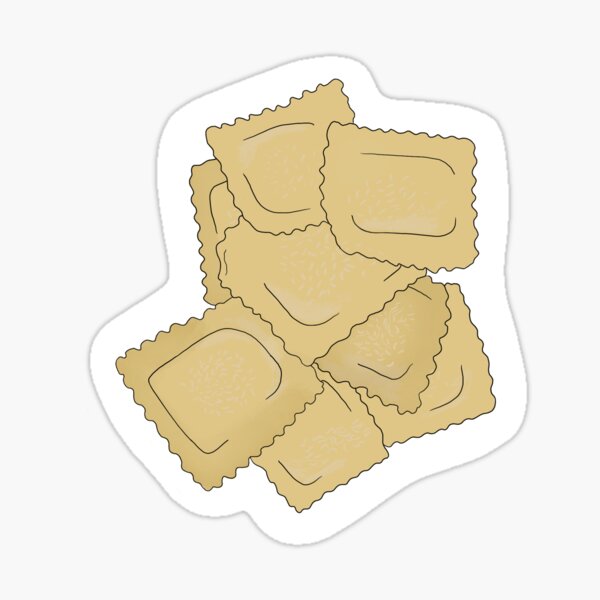 "Ravioli" Sticker for Sale by maddy-maroney | Redbubble