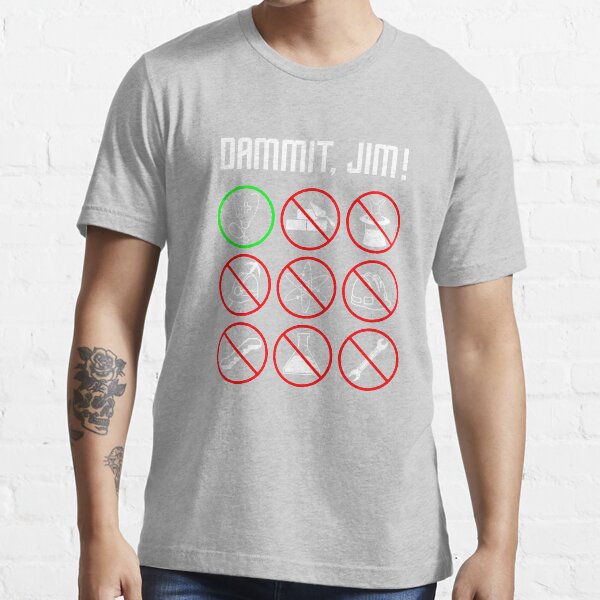 "DAMMIT,JIM" T-shirt for Sale by Felipe980 | Redbubble | dammit t ...