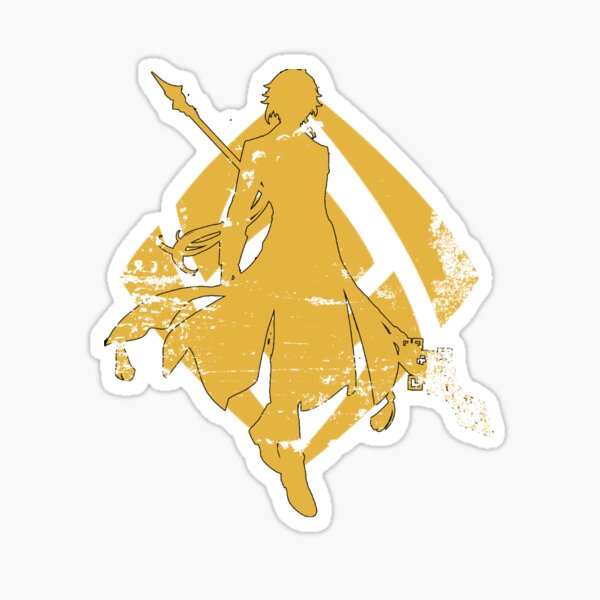 "Genshin Impact Geo Character Zhongli MiHoyo" Sticker for Sale by ...