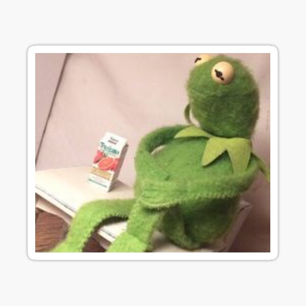 "Kermit meme, sticker pack Sticker" Sticker by GabrielYA | Redbubble