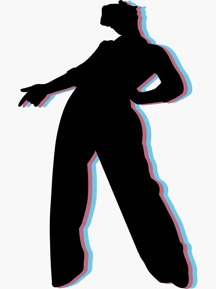 "Harry Styles silhouette " Sticker for Sale by stickers-by-jen | Redbubble
